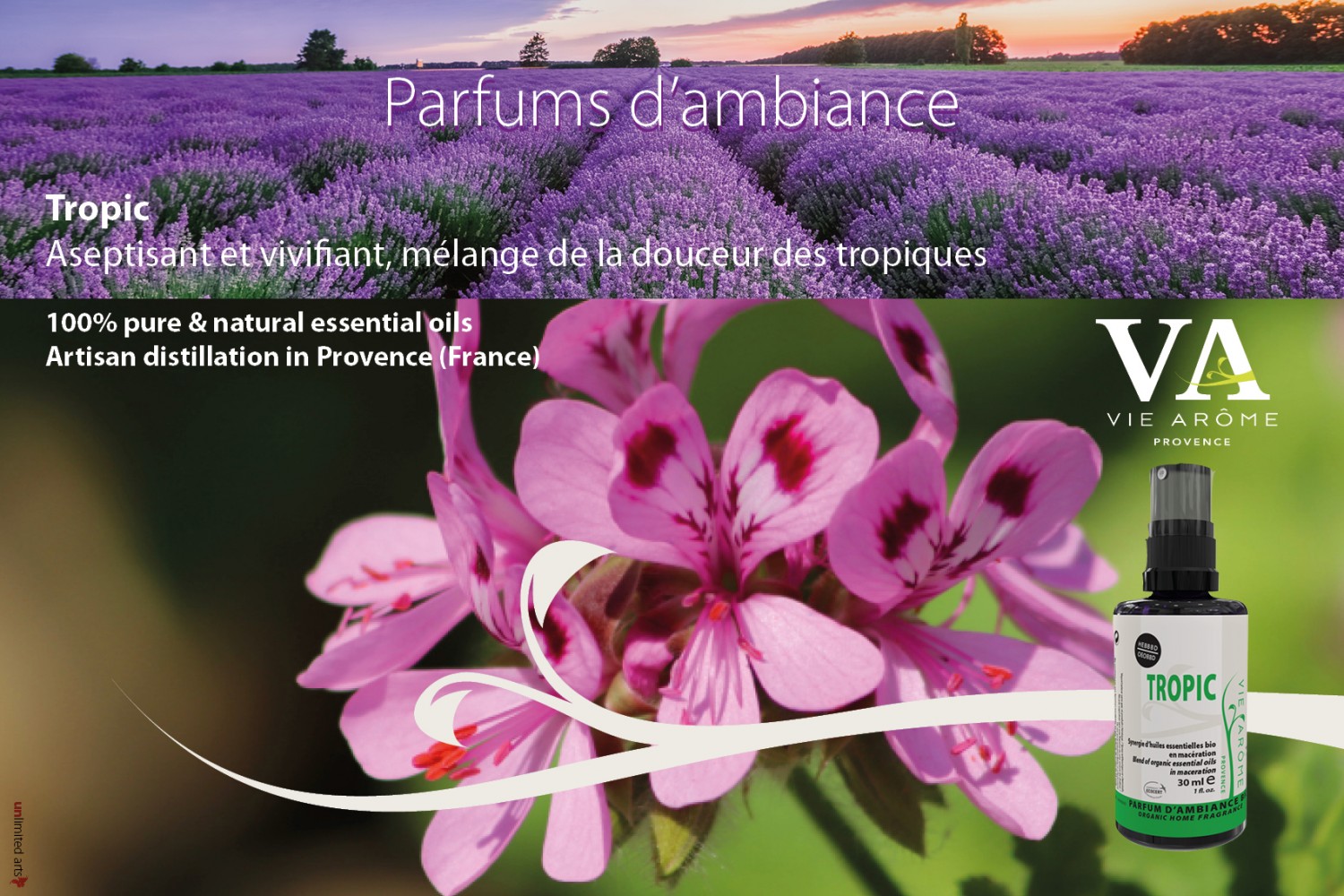 Parfums d'ambiance Tropic 100% bio